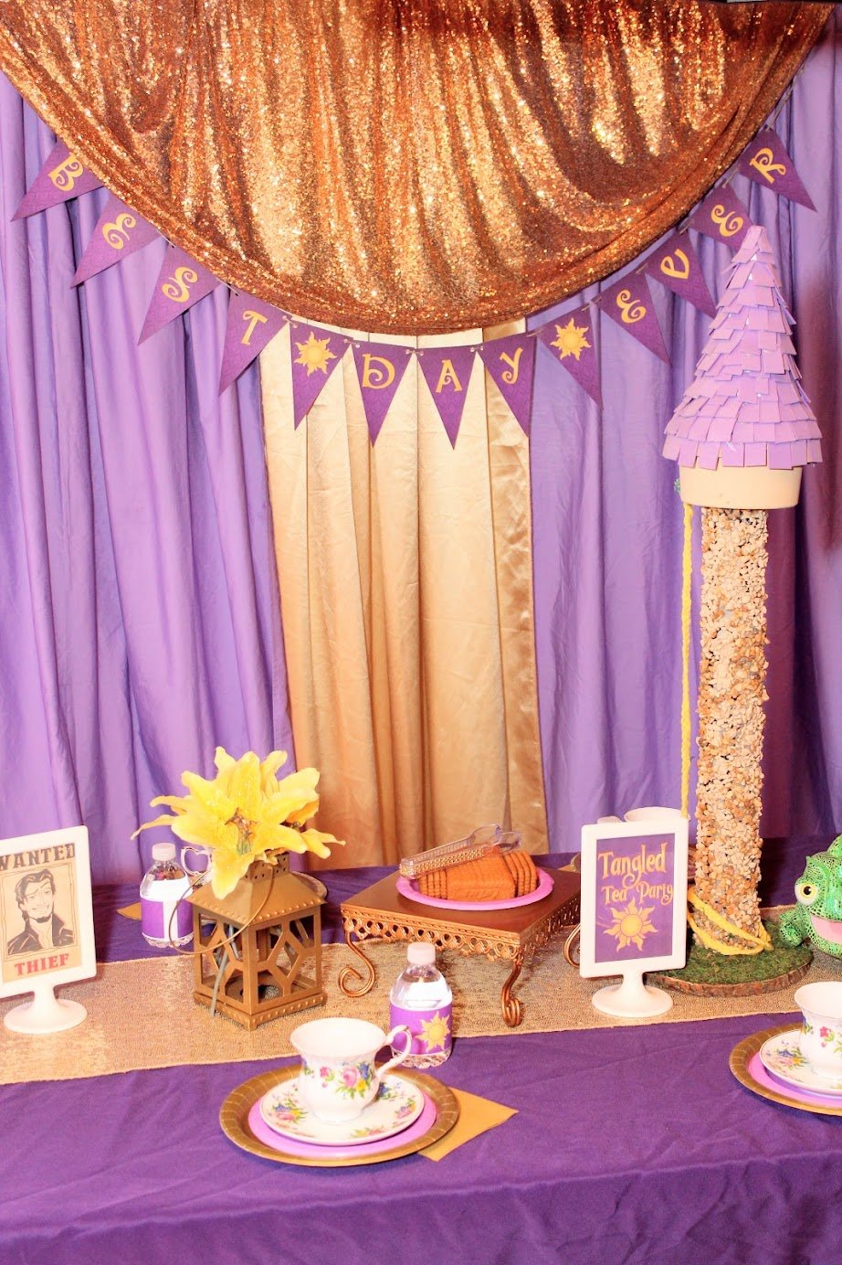 Rapunzel Themed Birthday Party Ideas + Free Printables