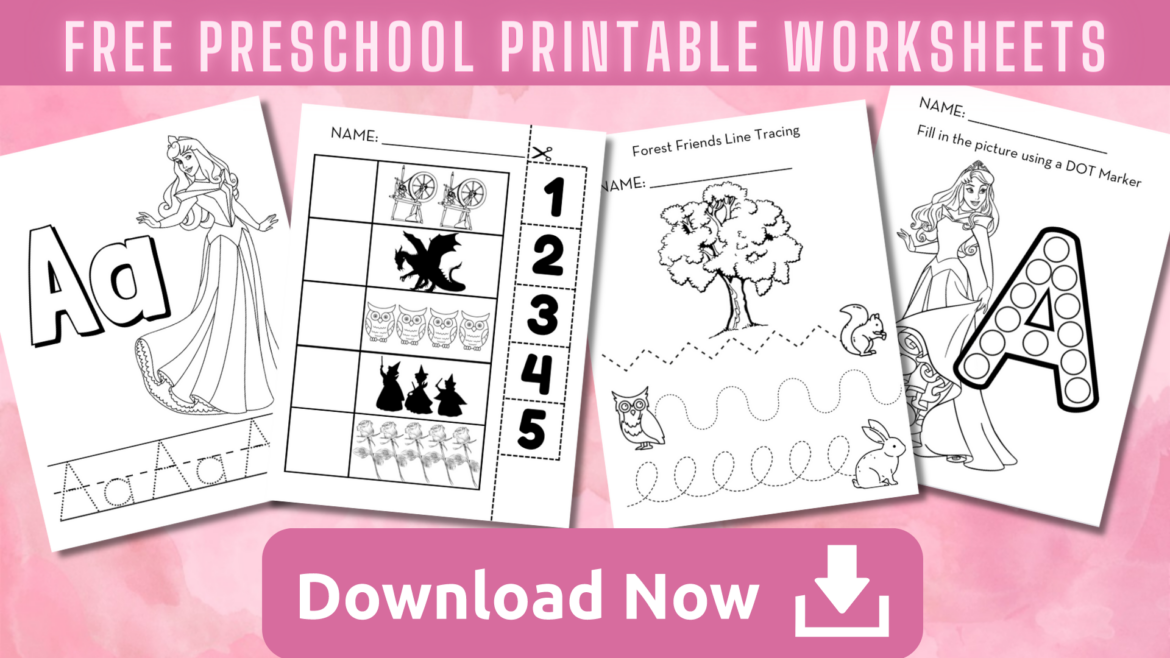 Educational Sleeping Beauty Activities for Preschool (A- Aurora)