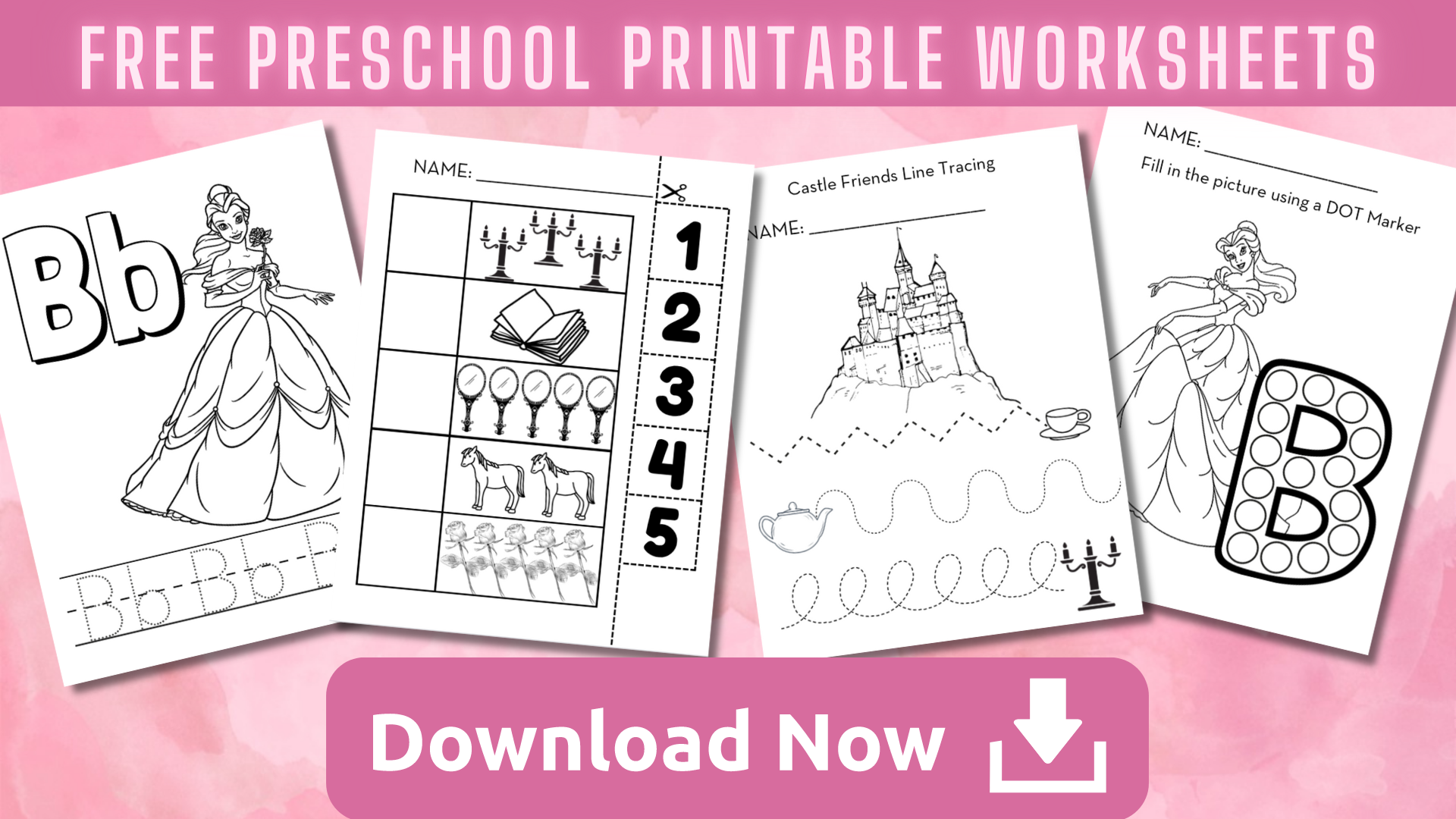 7 Easy Preschool at Home Activities for Beauty and the Beast