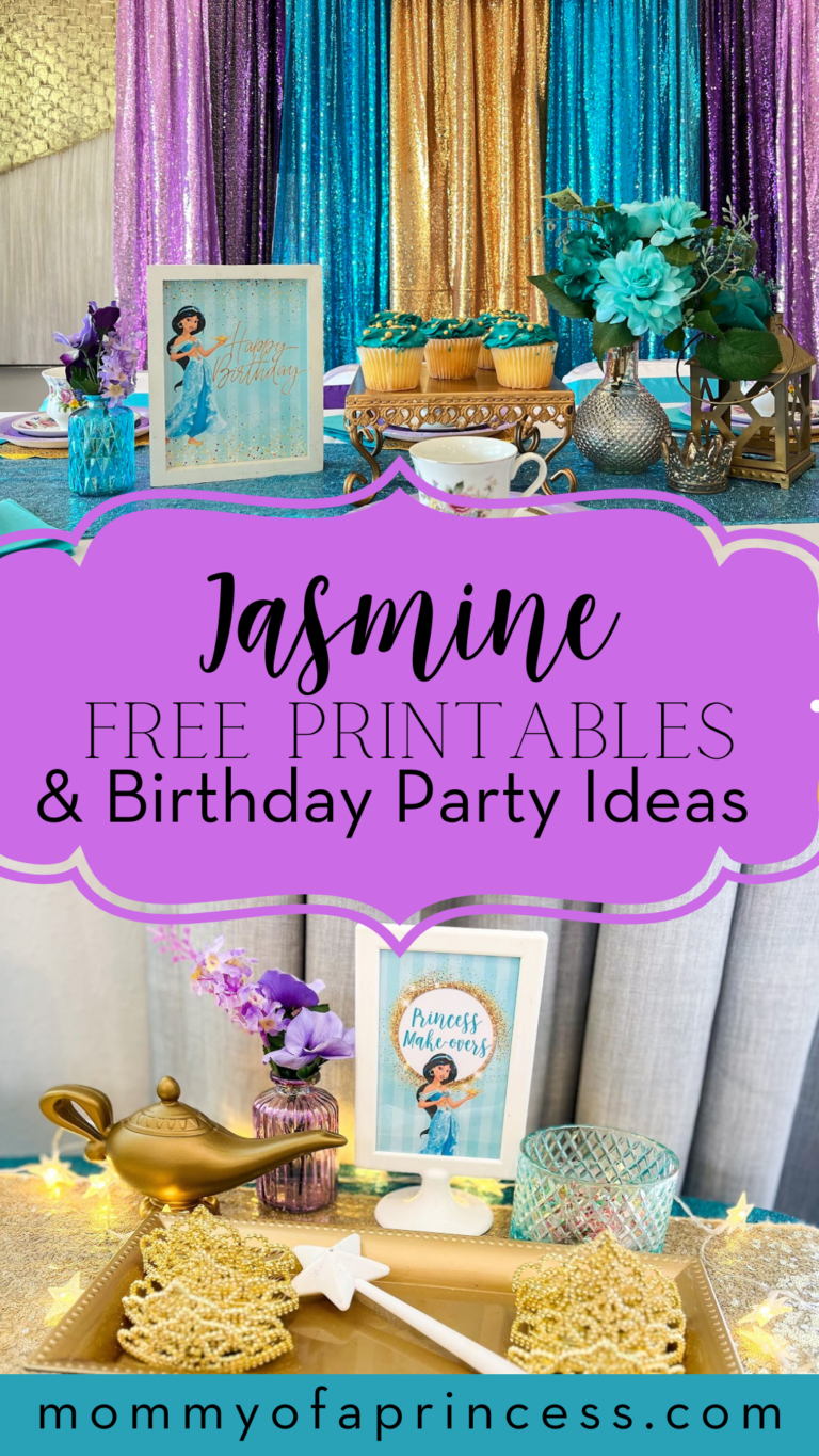 Princess Jasmine Birthday Party Ideas + FREE Printables