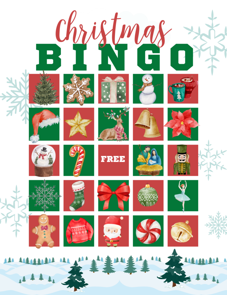 30 Free Printable Christmas Bingo Cards